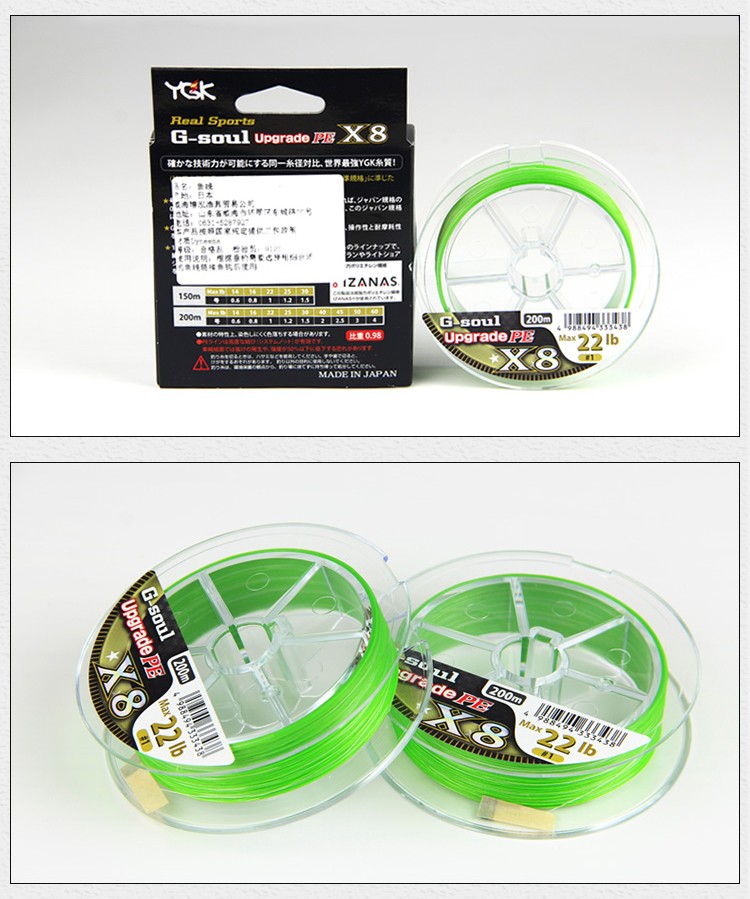 日本原装YG 20款KG-soul X8顺滑8编路亚PE线150/200米包邮ygkpe线-阿里巴巴