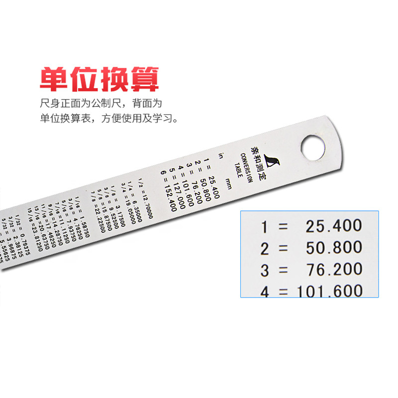 Japan affinity penguin steel ruler Iron ruler Stainless steel ruler 1 ...