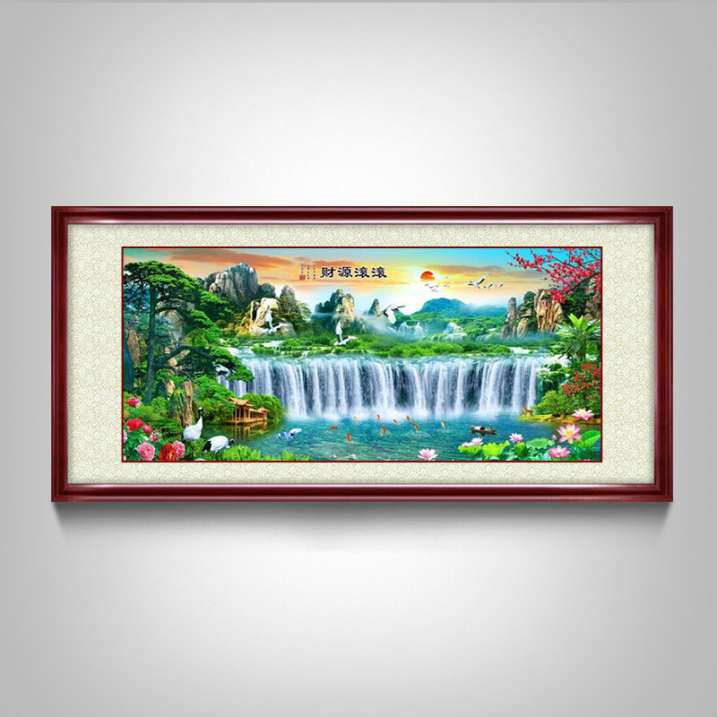 Купить Фреска Диван фон стены гостиной пейзаж живопись китайский висит ...