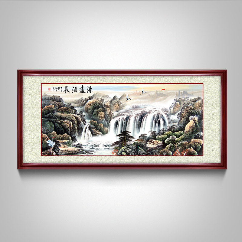 Купить Фреска Диван фон стены гостиной пейзаж живопись китайский висит ...