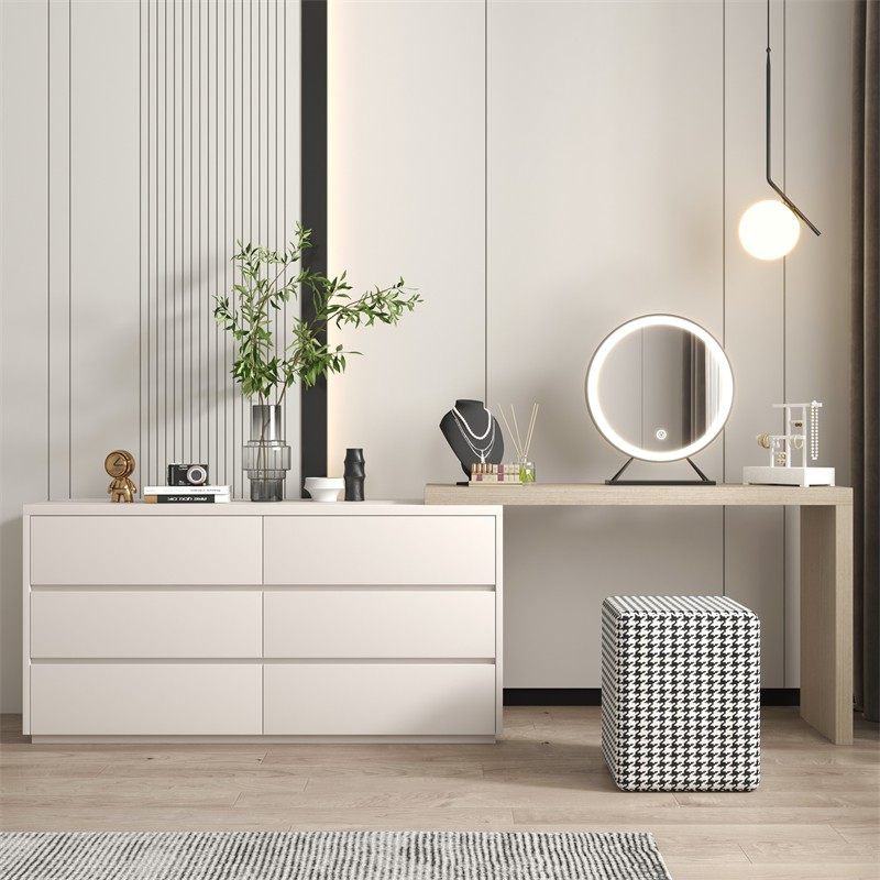 Modern simple dressing table drawer one bedroom light luxury ...