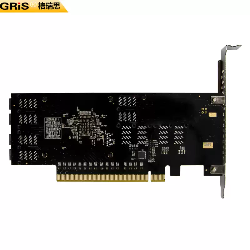 GRIS高速PLX8749控制卡伺服器用SFF8639转接卡PCI-E转U.2硬碟RAID卡