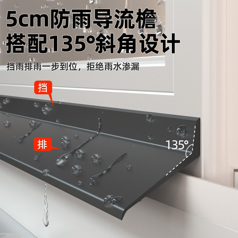 Window Outer Edge Water-Blocking Board, Rain-Blocking Gadget for ...