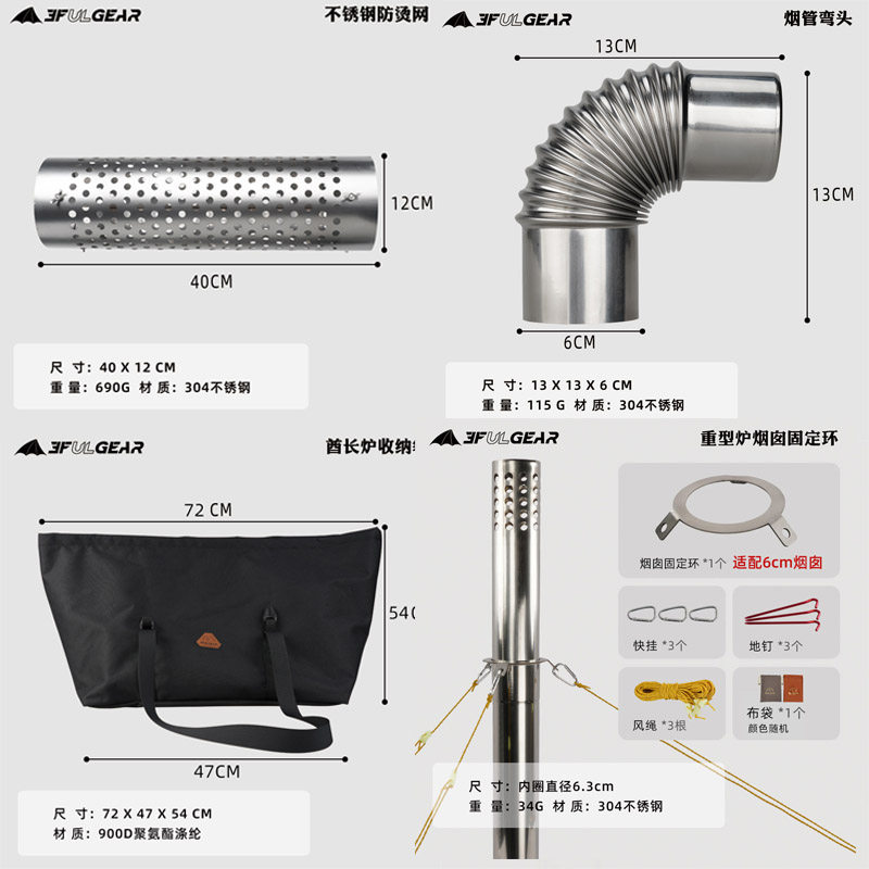 Sanfeng outdoor wood stove accessories: making camping safer and more ...