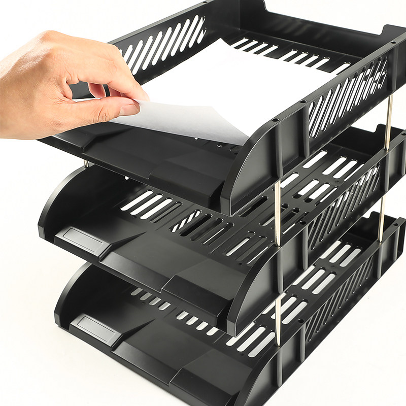 [USD 14.68] Deli Tray 3 Layer Thick Plastic Office Desk Stationery ...