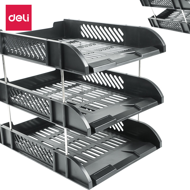 [USD 14.68] Deli Tray 3 Layer Thick Plastic Office Desk Stationery ...