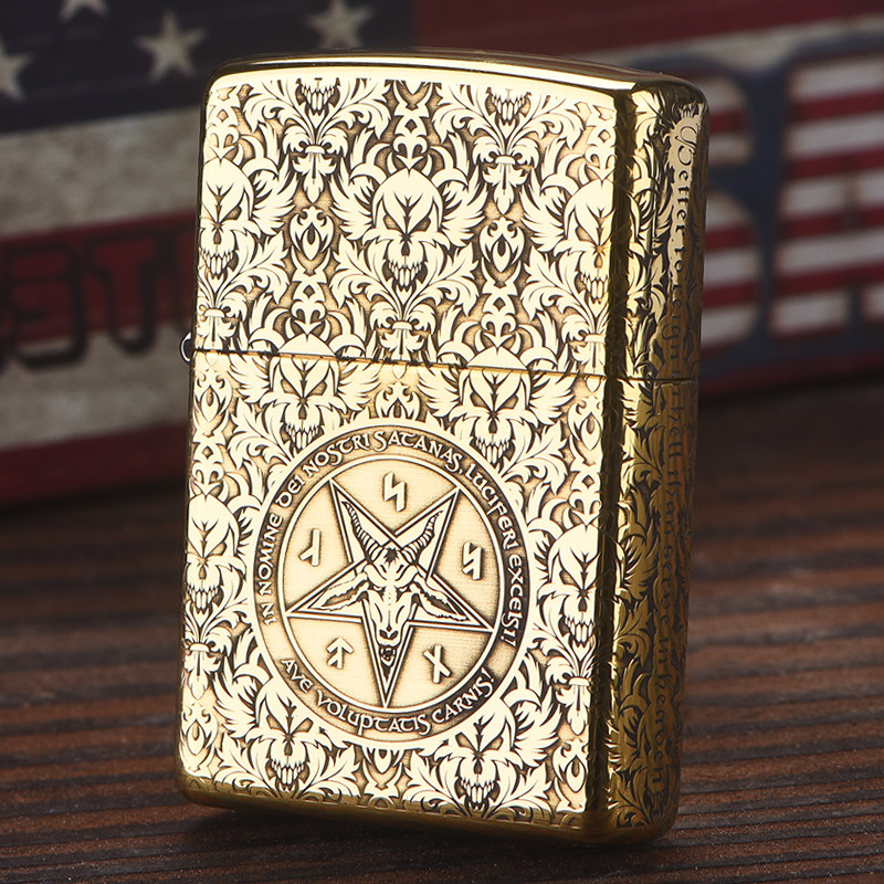 [USD 231.79] Lighter zippo genuine Chibo pure copper guardian angel ...