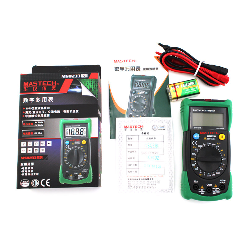 Купить Мультиметр дисплей Хуаи ms8233b цифровой мультиметр. Тест карандаш ms8233c цифровой ...