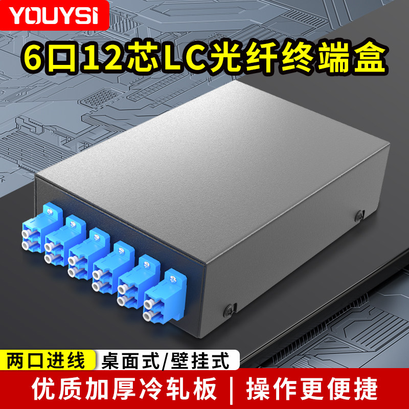 Youysi 6-port 12-core lc fiber optic terminal box: Carrier-grade ...
