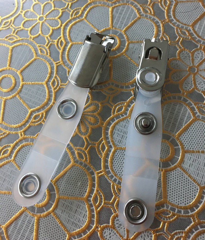 Work card set metal clip badge stainless steel clamshell clip meeting ...