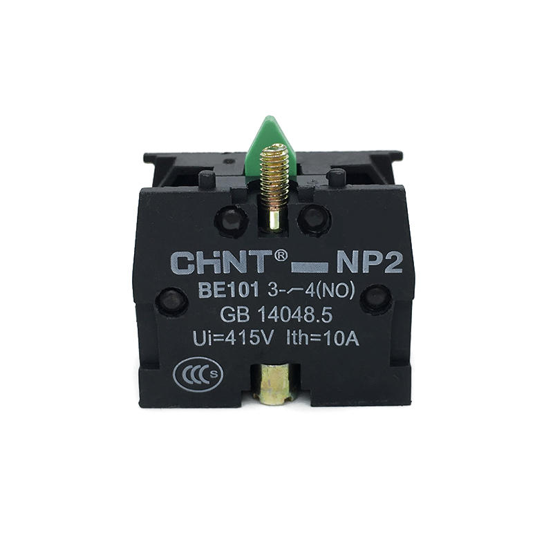 CHNT Zhengtai NP2 button switch contact group normally open BE101 3~4 NO GB14048 5 10A