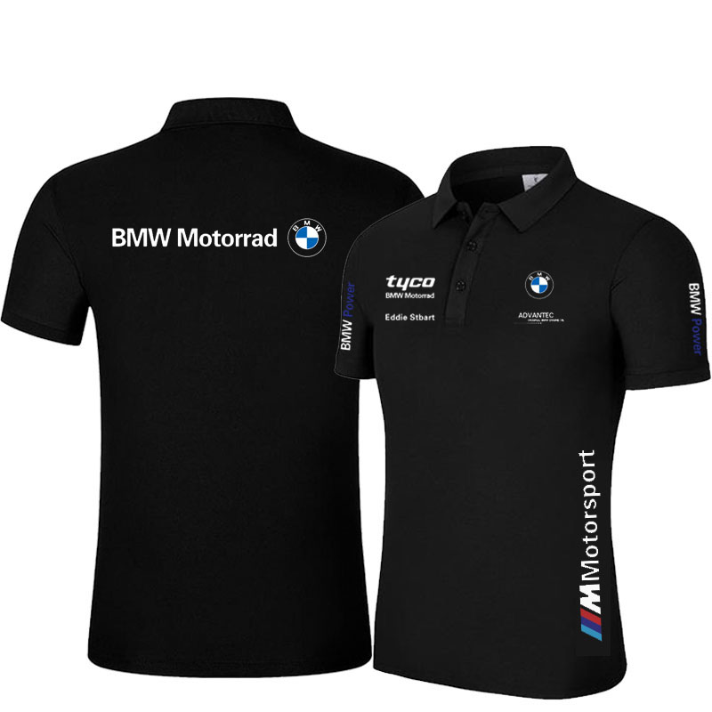 BMW汽車4S店廣告服飾文化衫男女工作服polo衫翻領短袖工裝可定製