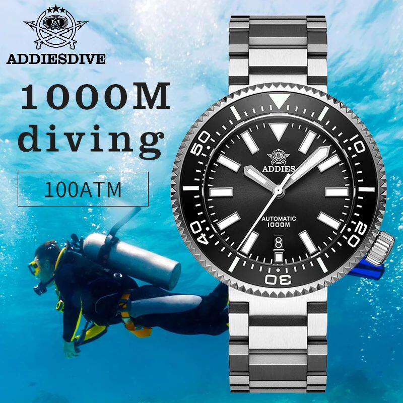 ADDIESDIVE Men's Luxury Watch 1000m diver's watch Waterproof-Taobao