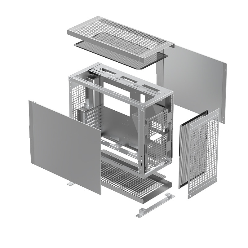 Abee Pixel Two All-Aluminum Glass Side Panel Chassis Dual 360 Cold Row ...