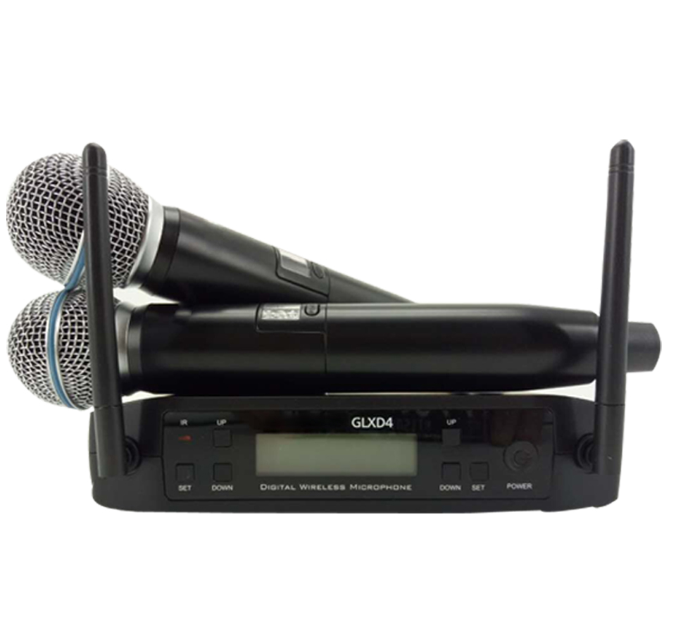 一拖二无线话筒U段专业婚庆/舞台/KTV/演出调频-Taobao