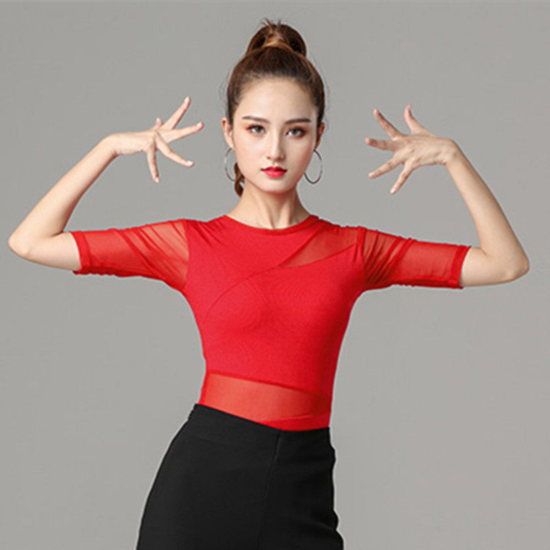 Summernew arrival adult ballroom dance popular latin dance wear tops ...