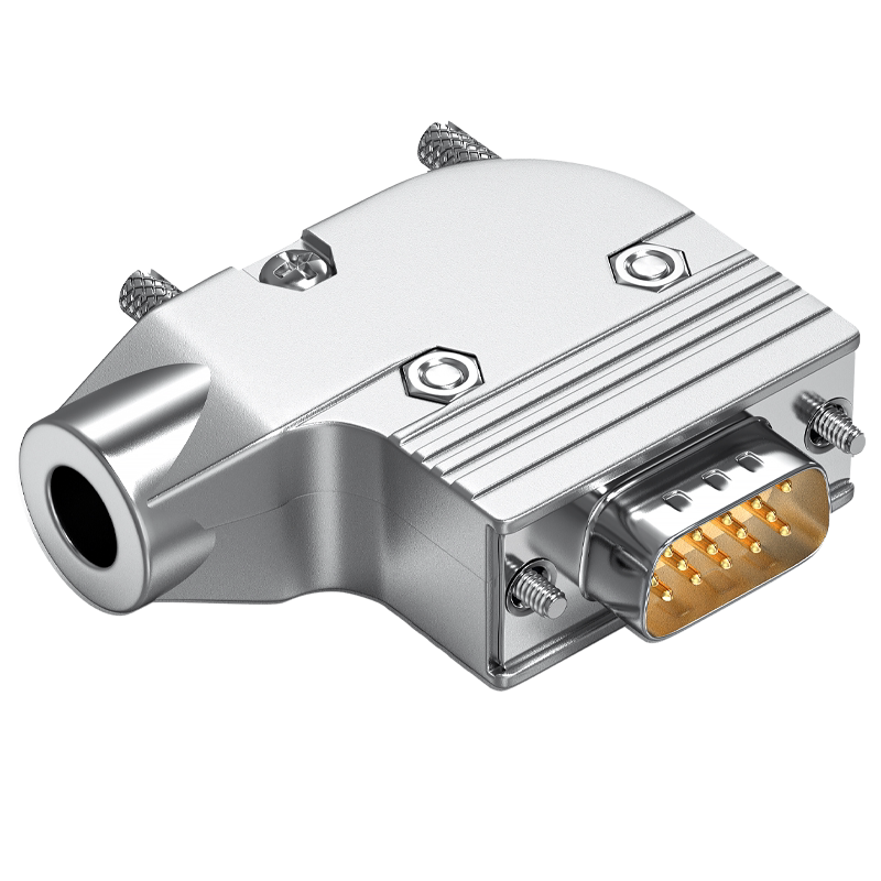 VGA Welding Head 3 Rows 15 Pin Plug 90 Degree Housing Monitor Plug ...