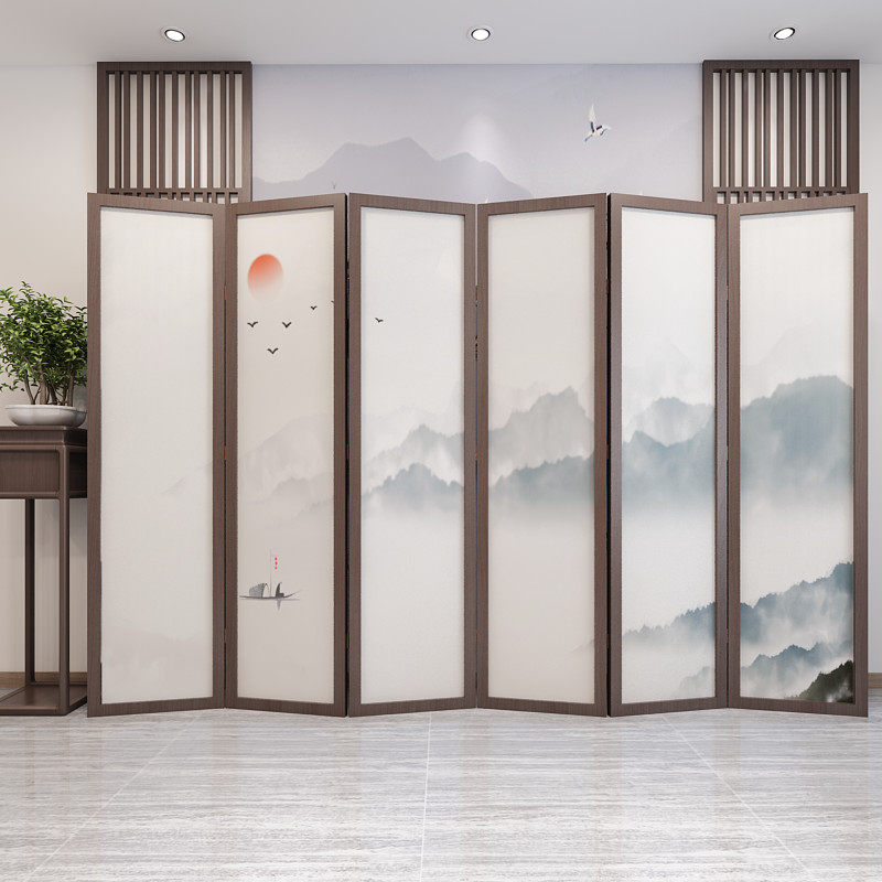 New Chinese style screen partition wall Living room Simple modern ...