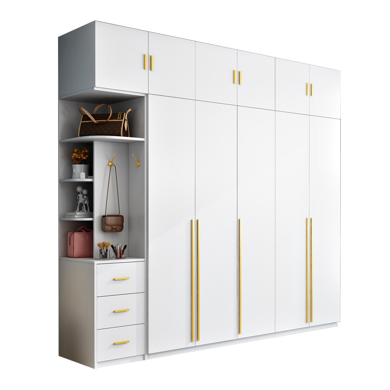 Solid wood ecological multi-layer board wardrobe home bedroom modern ...