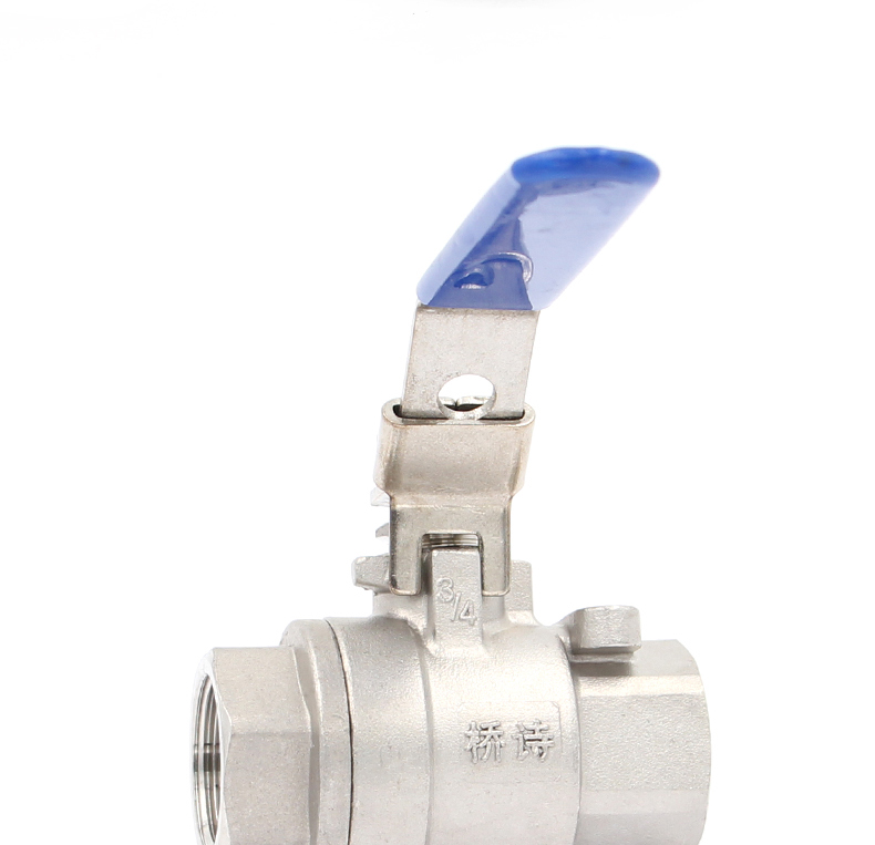 不锈钢球阀 两片式丝口柄带锁DN20 6分304内螺纹阀门开关 丝扣阀-阿里巴巴