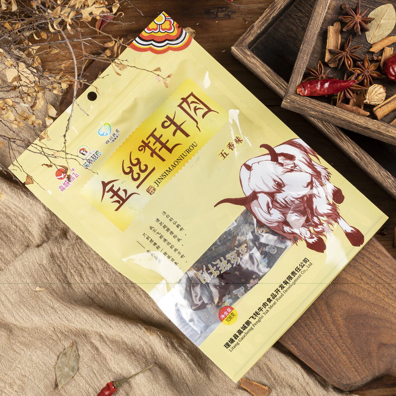甘孜理塘鵬飛金絲犛牛肉五香味，108g，甘孜特產犛牛肉乾休閒零食-Taobao