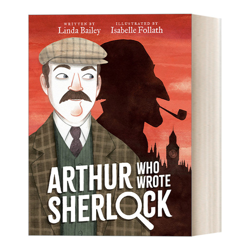 柯南道爾的故事 英文原版 Arthur Who Wrote Sherlock Isabelle Follath插畫 福爾摩斯作者Linda ...