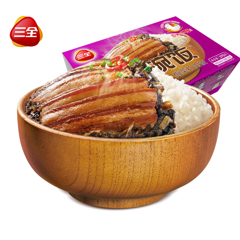 Three full self-heating rice bowl of rice self-heating convenient ...