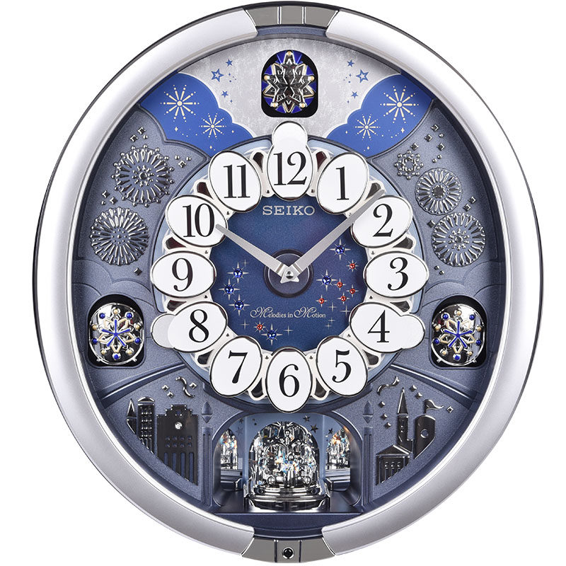 SEIKO日本精工时钟新品 欧式风格客厅大气音乐动感报时大尺寸挂钟