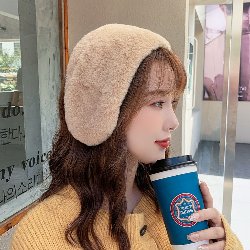 ️ Warm ear muffs headband scarf - multifunctional student cute plush ...