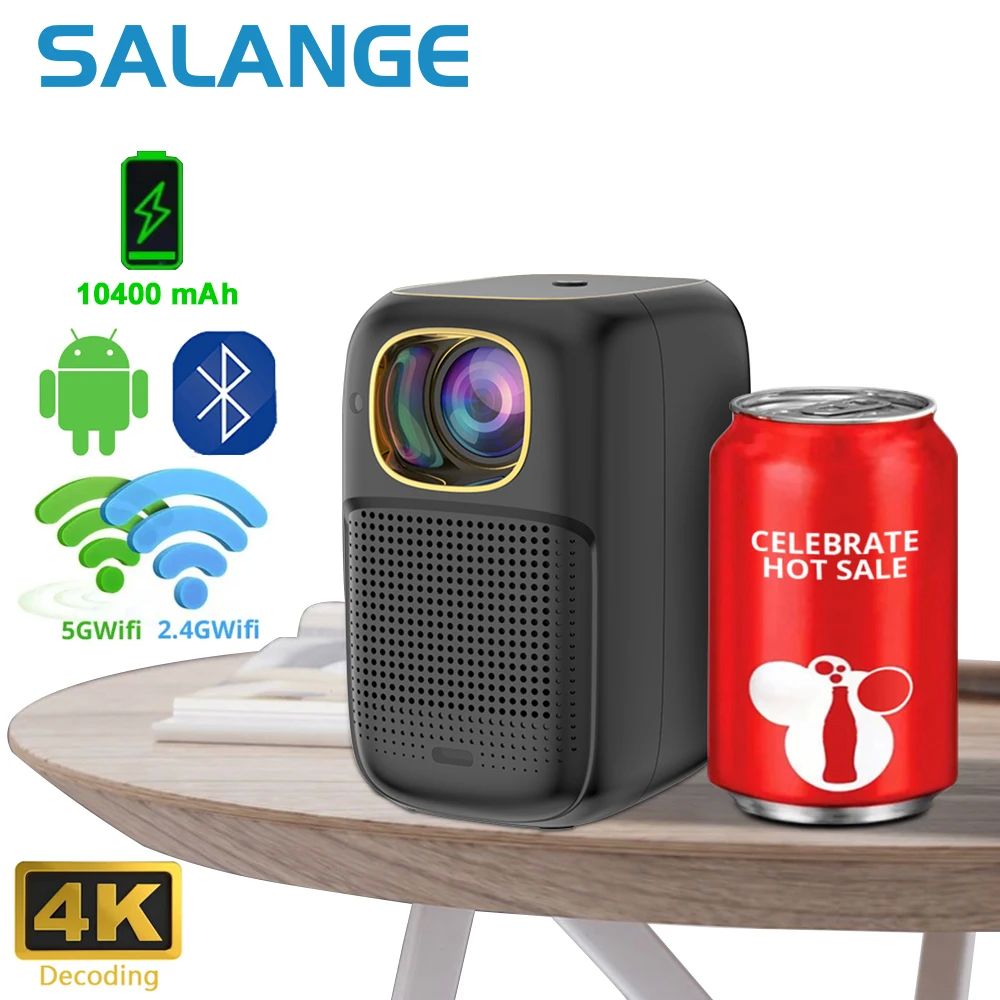 Salange X6 projector LED Built-in Battery Beamer Portable Ho-Taobao