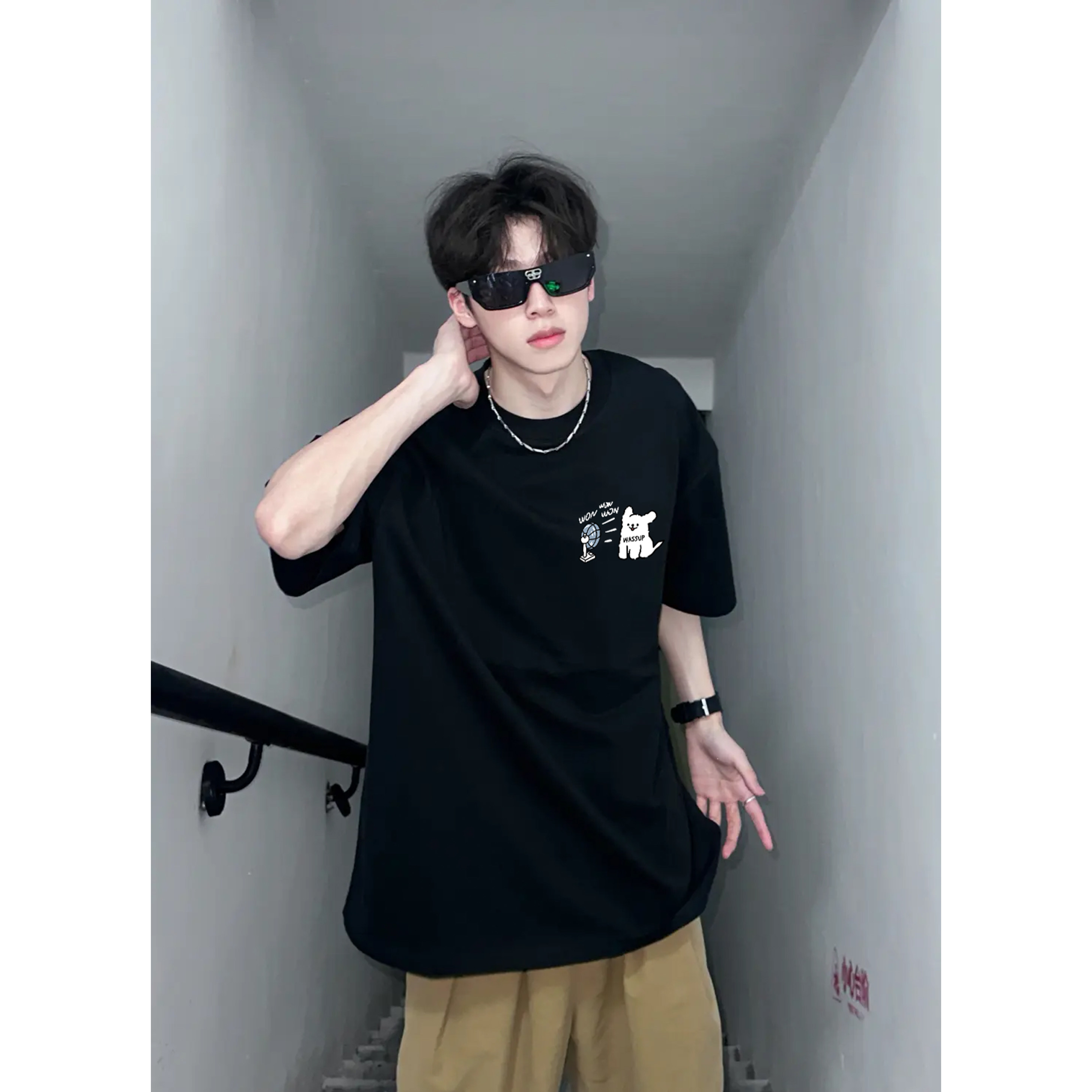 宝藏WASSUP纯棉短袖T恤 | 百元级青春潮搭_T恤_淘宝服装网