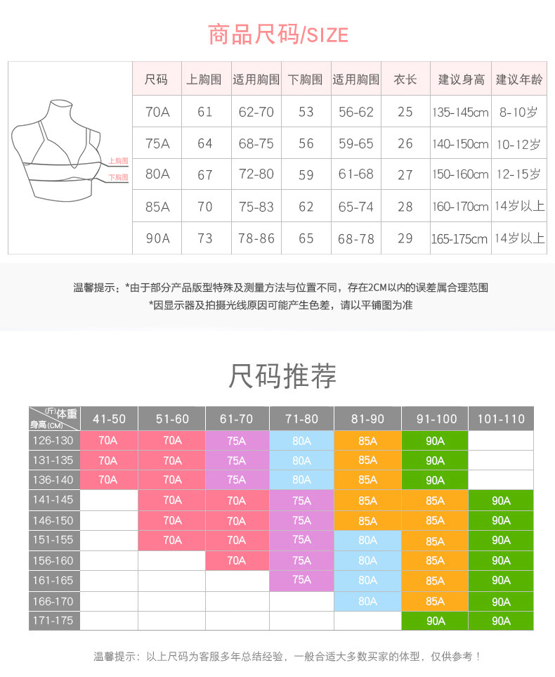 Cotton girls' underwear development period primary school students ...