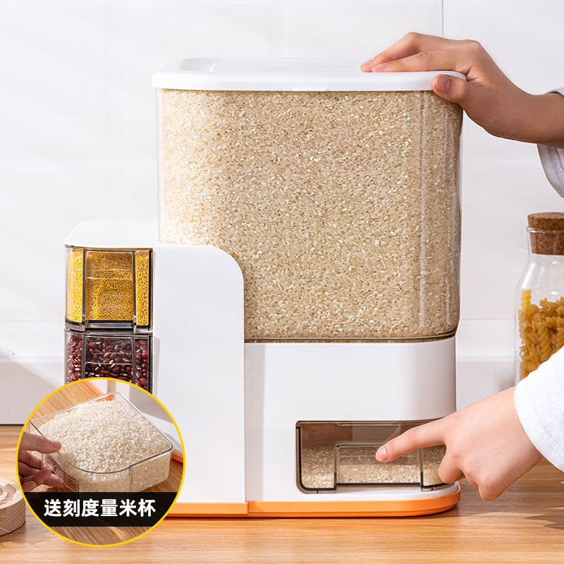 [USD 38.70] Rice barrels inhalation barrels Home sealed barrel flour ...