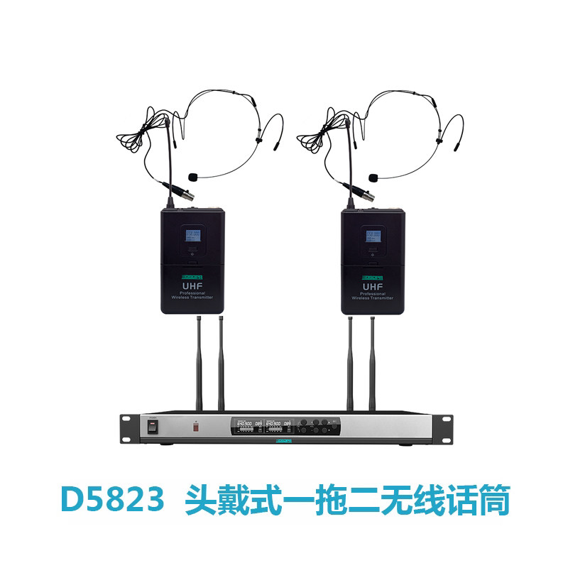 DSPPA迪士普D5821/D5822/D5823/D5824真分集一拖二无线话筒麦克风！音质炸裂+超长续航，舞台王者实锤！-影音室空间定制-淘宝好物网