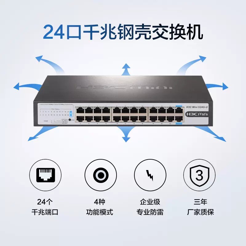 H3C交换机S1216、S24G-U、S16G-U有什么区别？怎么选最合适？-好物推荐-淘宝好物网