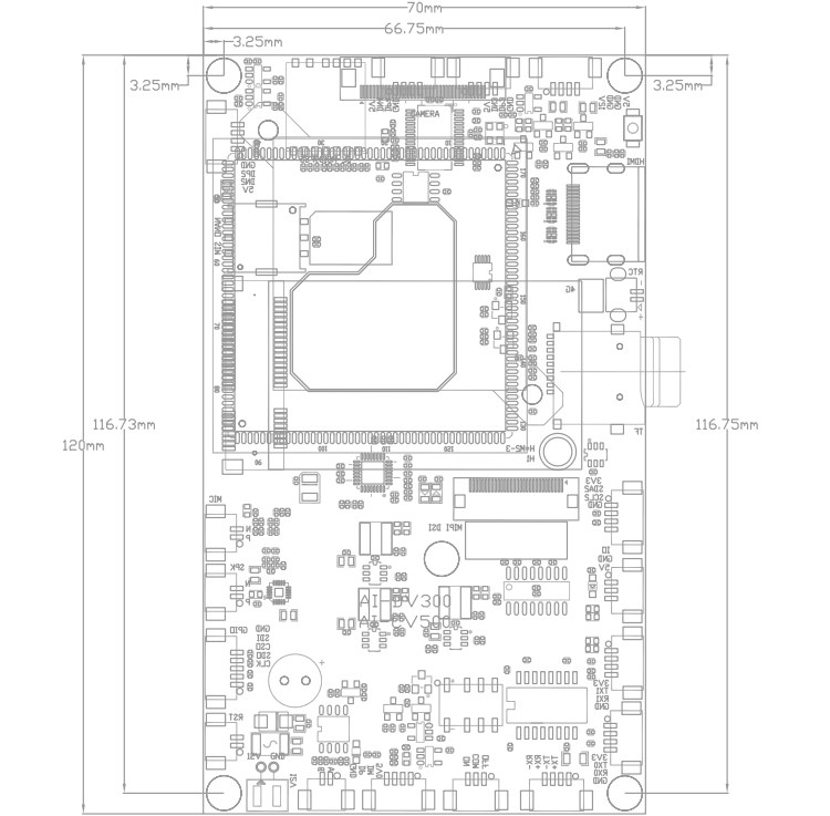 海思hi3516dv300开发板 双目人脸识加紧门禁闸机 源创Ai-DV300-阿里巴巴