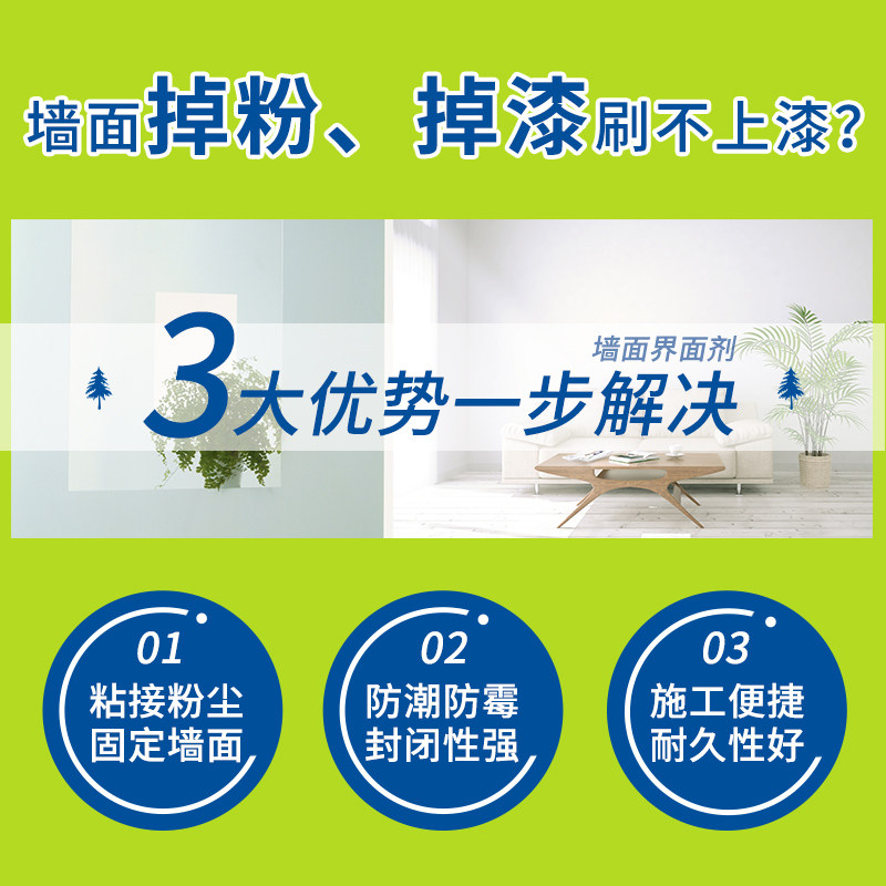 Sanqing paint wall interface agent reinforcement agent putty powder ...