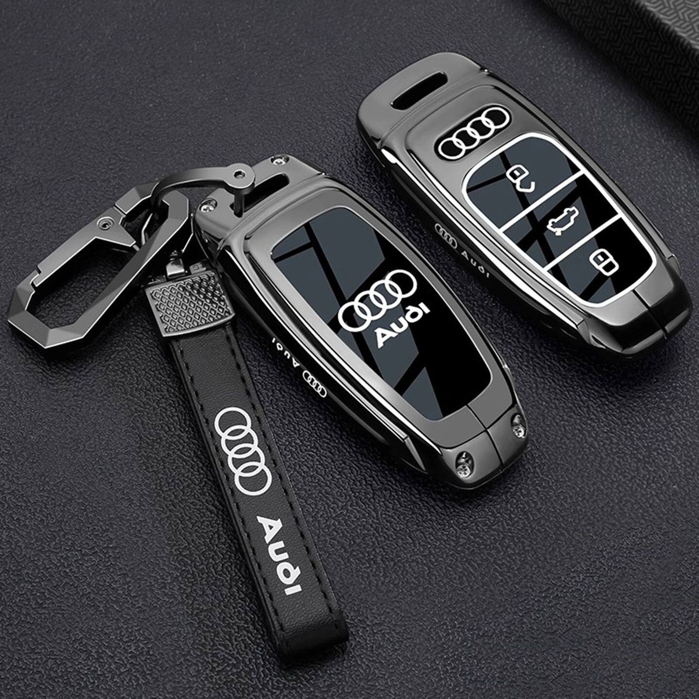 奥迪A4L/A6L/A3L/A5/A7L/Q5L/Q4 e-tron专属钥匙套，豪车级高级感 🚗-车用钥匙包-淘宝百科网