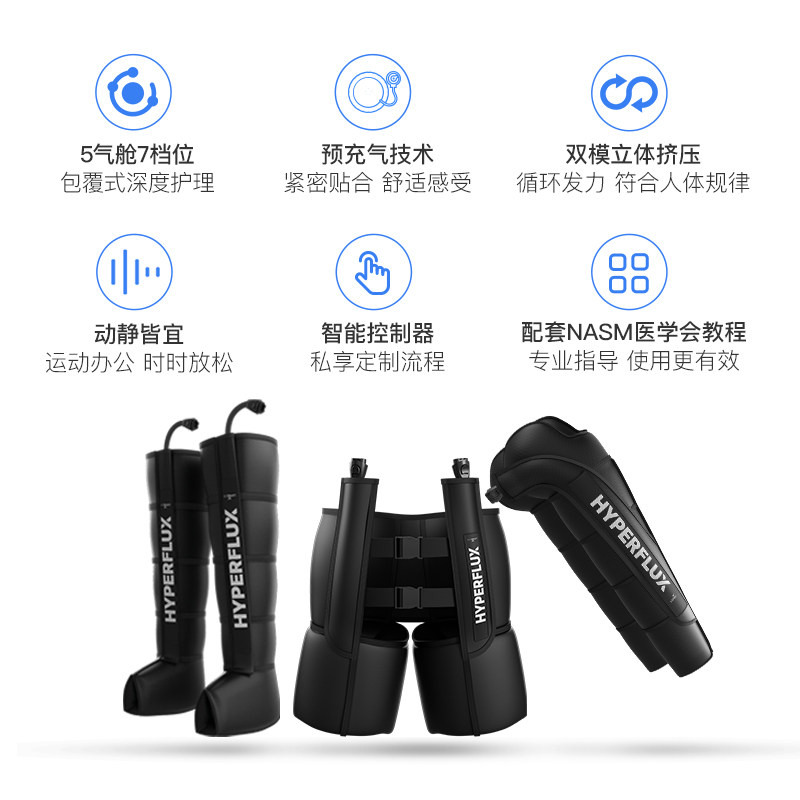 American HyperIce Hyperflux Air Pressure Recovery Set Deep Relaxation NormaTec Muscle Massage