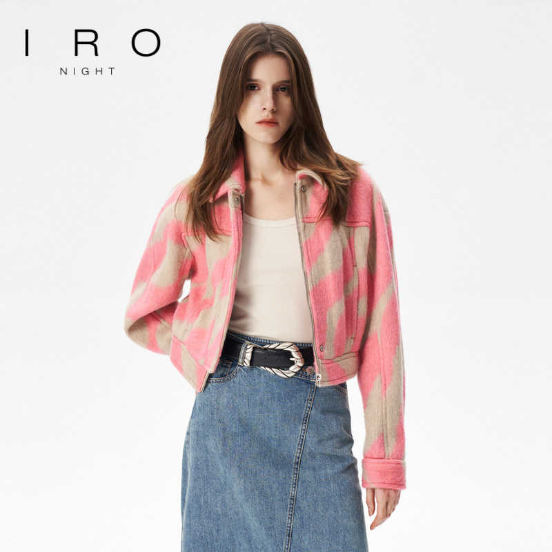 IRO Night斑马纹短外套，韩雪同款，法式轻奢酷帅新宠！-毛呢外套-淘宝好物网