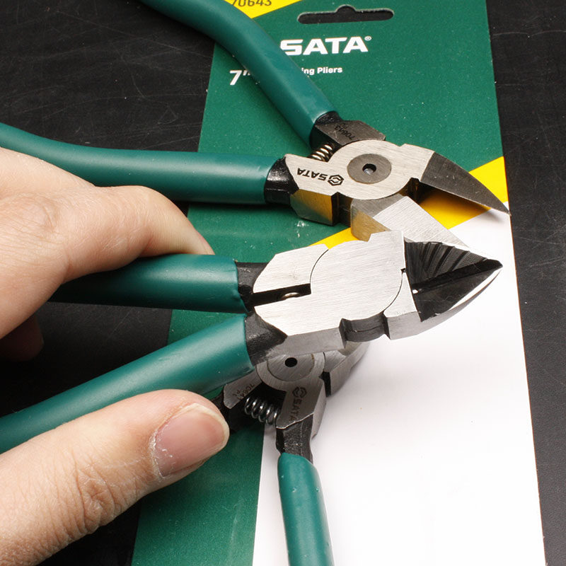 世达SATA正品5寸塑料水口钳70641-70642-70643薄口平口电线电子剪-阿里巴巴