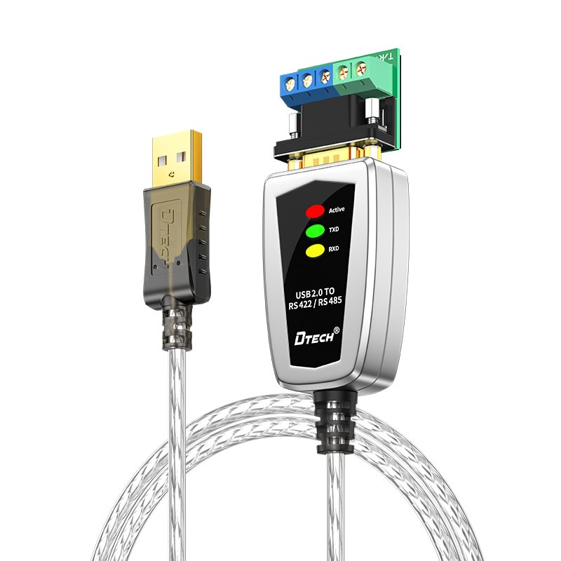 帝特USB转485/422/232串口线 FT232芯片 工业级抗干扰 三合一转接器