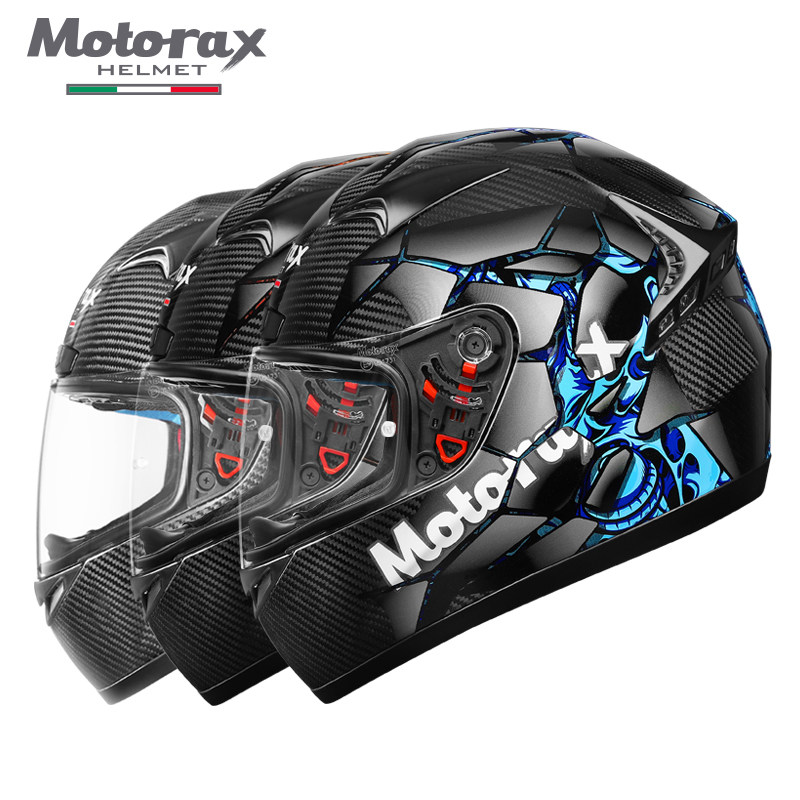 [USD 1004.54] MOTORAX Moreth Carbon Fiber Full Helmet R60 Motorcycle ...