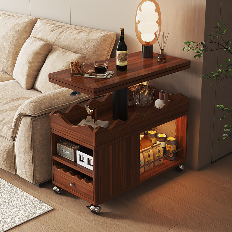 超实用！实木沙发边柜+岩板边几，小户型家居必备神器🌟-角几-淘宝百科网