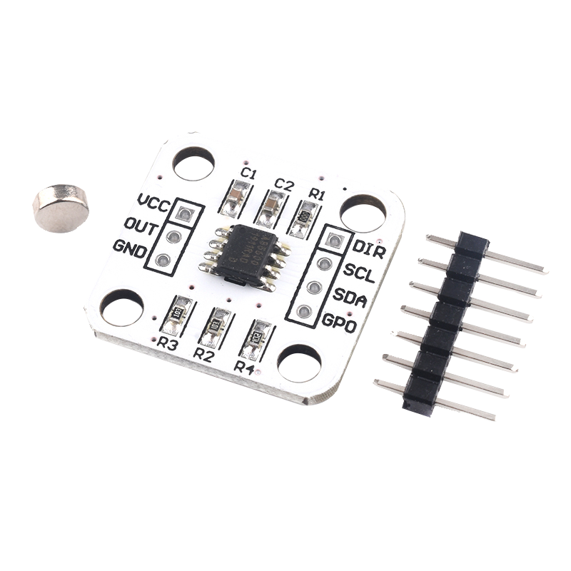 AS5600/MT6701/MT6816磁编码器磁感应角度测量传感器模块高精度