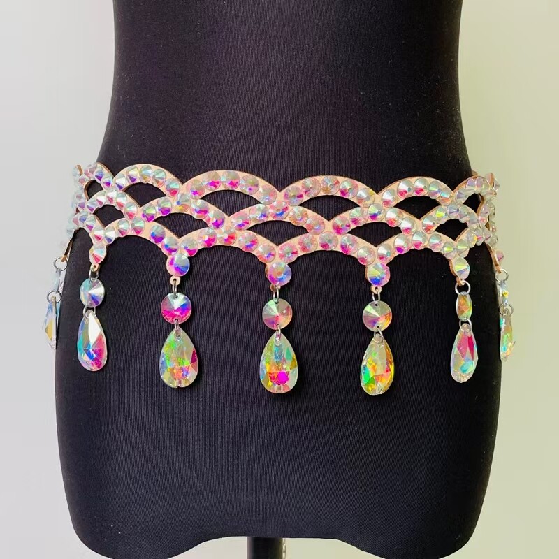 Unveiling the mystique of the middle east! this belly dance rhinestone ...