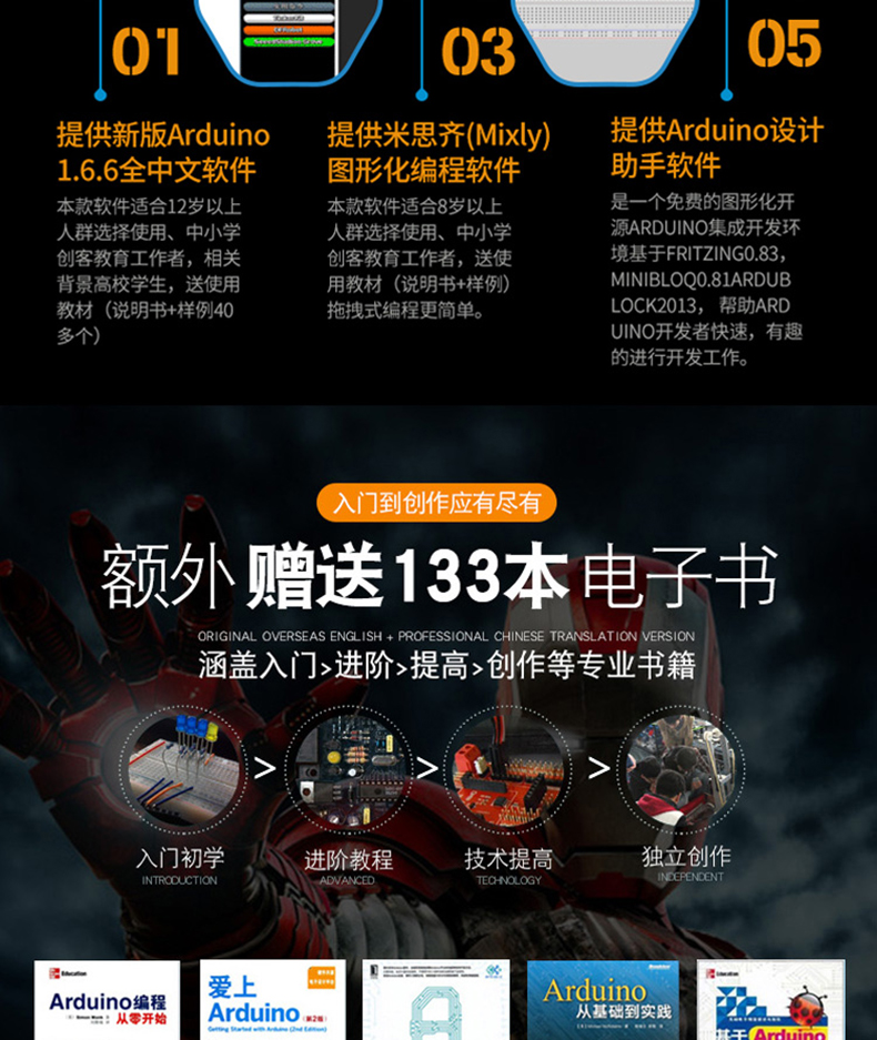 Arduino Uno R3套件 Arduino入门套件 Arduino Uno R3开发板套件 阿里巴巴