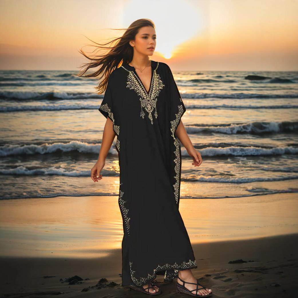 A must-have for summer vacation! amazon rayon embroidered beach cover ...