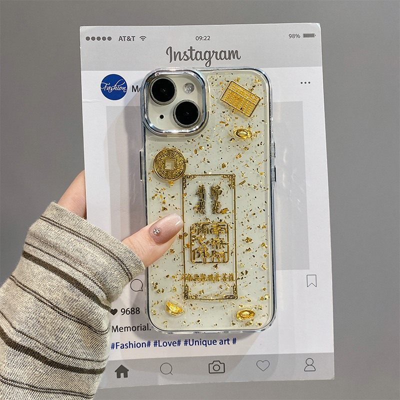 你买的不是手机壳，是焦虑的护身符——滴胶金箔平安壳的消费心理学暴击_手机保护套_淘宝数码网