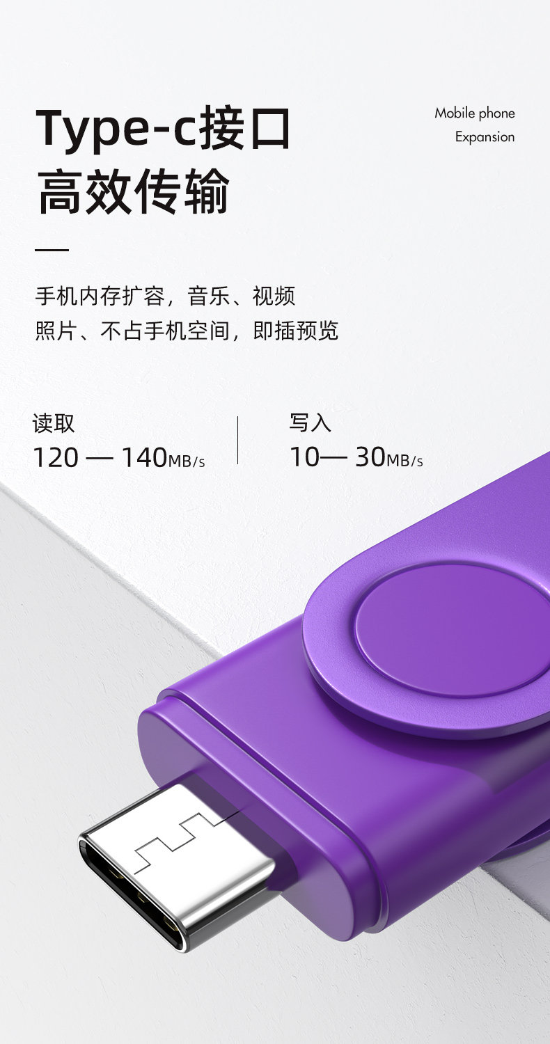 手机U盘3.0大容量128g正版type-c转接高速一体式个性电脑两用u盘-阿里巴巴